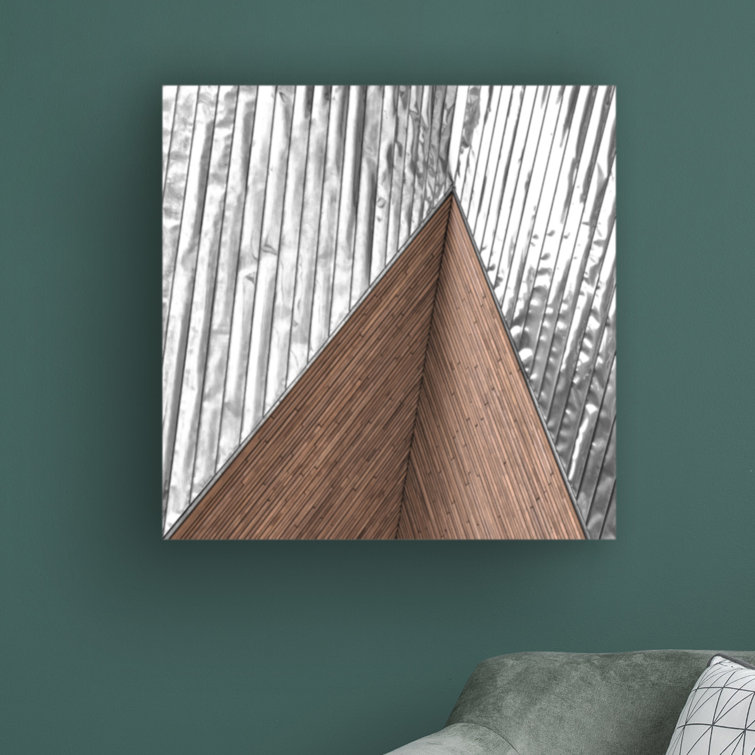 Wrought Studio Slat Triangle by Gilbert Claes - Wrapped Canvas Photograph - Wayfair Canada